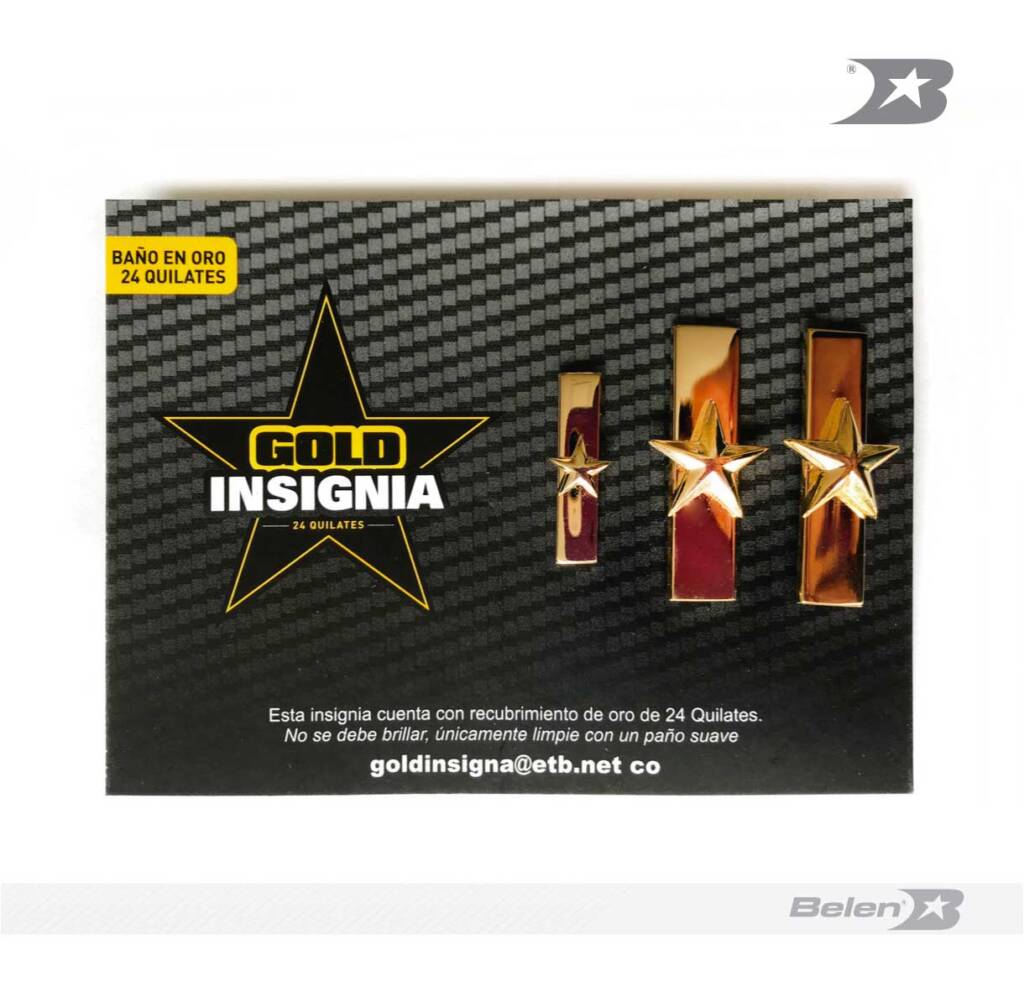 Trio mayor gold Ejército - Tienda militar - Uniforme militar | Belén