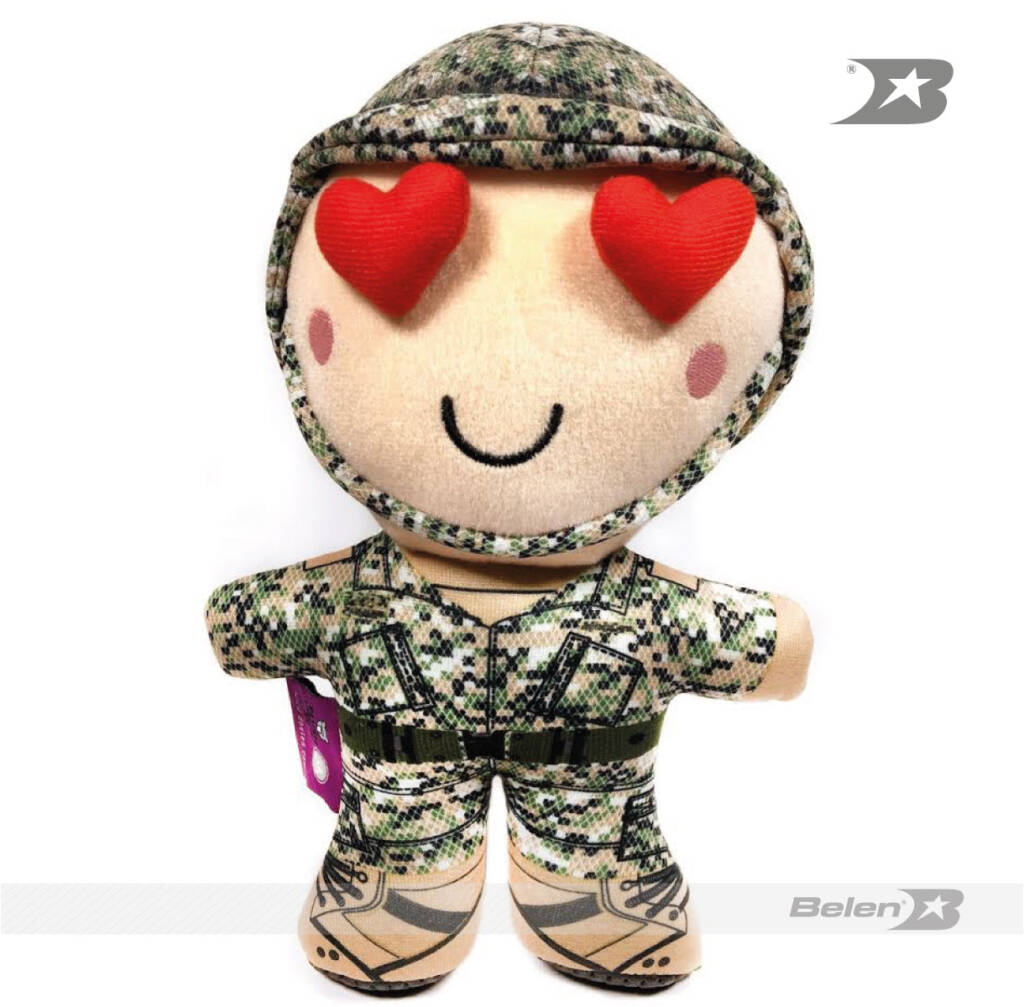 Baby soldier in love | Belén Peluche antialergénico